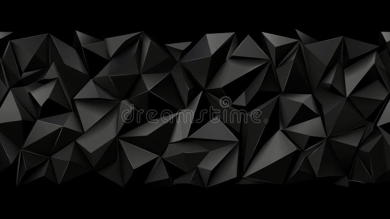A 3D Rendering of a Complex Geometric Pattern in Black and White. Stock ...