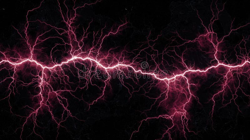 A Dramatic Lightning Bolt Across a Black Background. Stock Photo ...