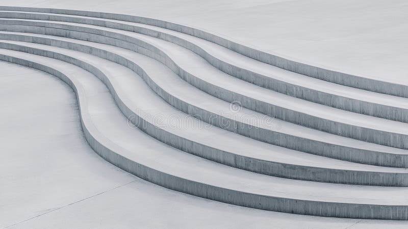 Series Concrete Steps Curved Design Stock Photos - Free & Royalty-Free ...