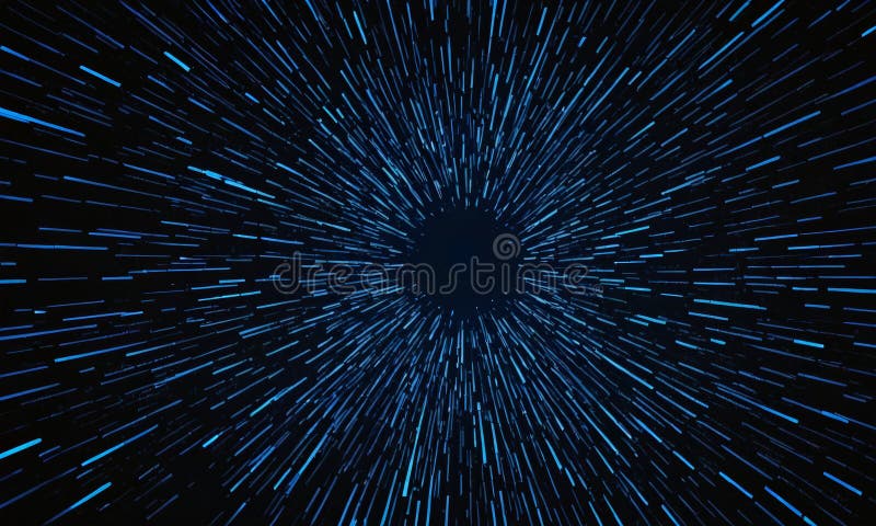 Digital Starburst Pattern with Blue and White Lines Radiating Outwards ...