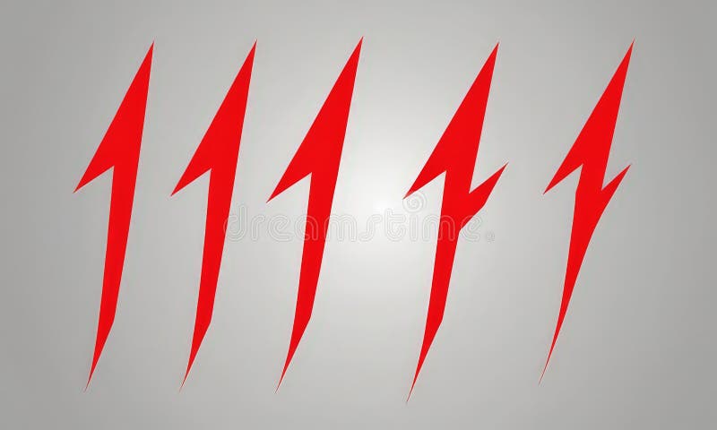 Red Lightning Bolts Stock Illustrations – 816 Red Lightning Bolts Stock ...