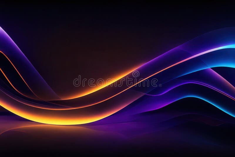 Futuristic Abstract Energy Flow with Pulsating Lights and Sleek ...