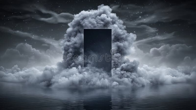 A portal to another world. stock image. Image of perspective - 383568953