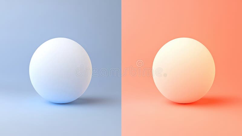 A 3D Rendering of a White Sphere with a Gradient Effect, Set Against a ...
