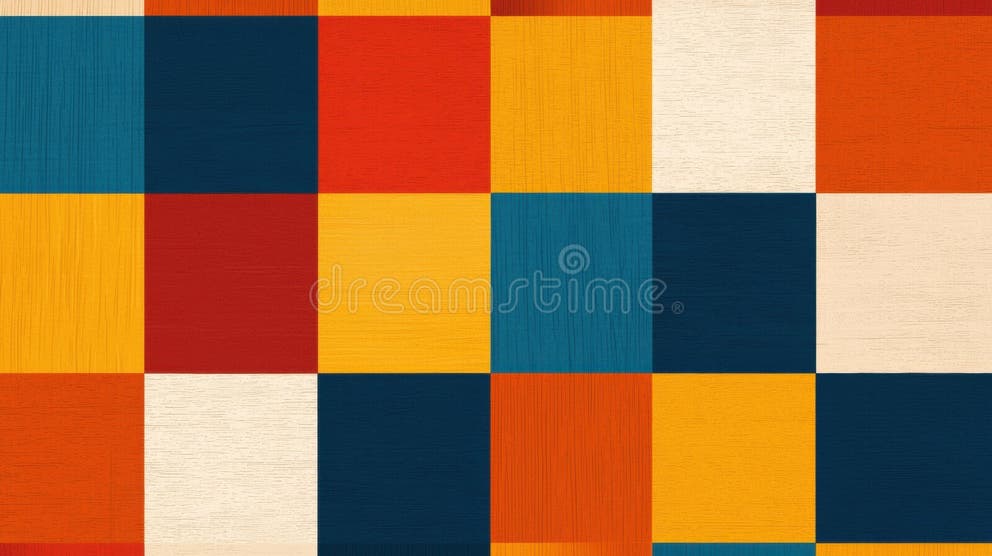 A Vibrant Abstract Pattern Composed of Squares in Various Colors and ...