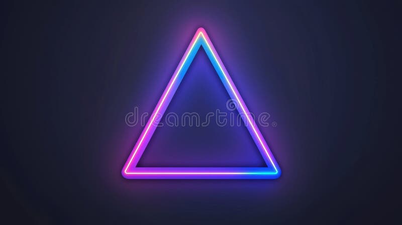 Neon Triangle Three Different Colours Stock Photos - Free & Royalty ...