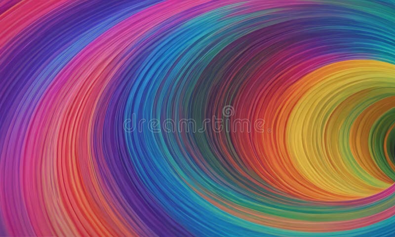 Vibrant Abstract Features Concentric Circles Varying Colors, Creating ...