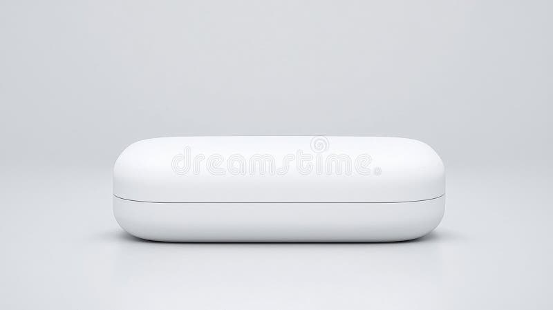 A White Rectangular Box with a Lid. Stock Image - Image of visible ...