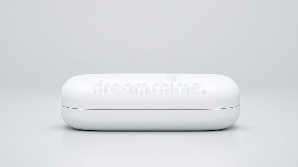 A White Rectangular Box with a Lid. Stock Image - Image of visible ...