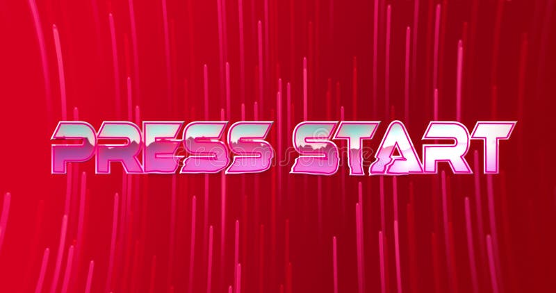 Image of Press Start Text Over Light Trails Stock Image - Image of ...