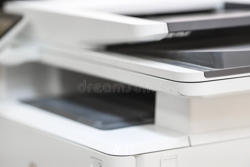 Image of printer close up stock image. Image of button - 127230509