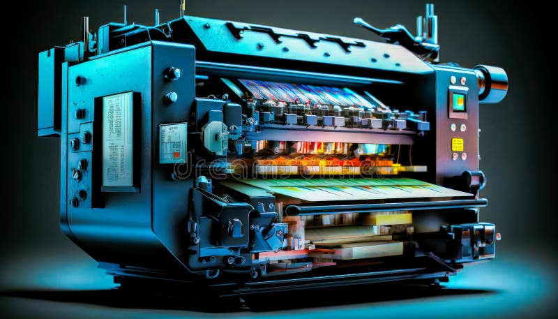 An Image of Printing Machine. Generative AI Stock Illustration ...