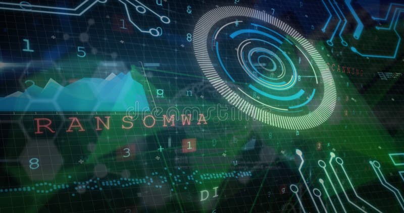 Image of Processing Circle, Data and Cybercrime in Digital Space Stock ...