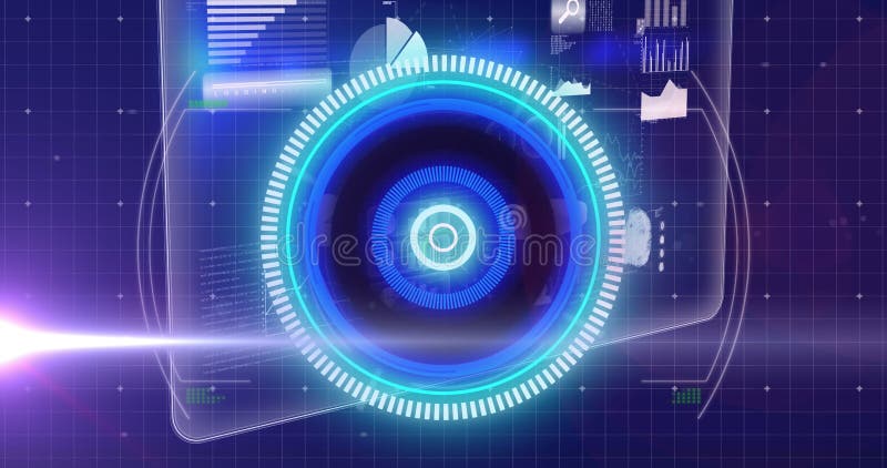 Image of Processing Circle Moving Over Scientific Graph and Data Stock ...