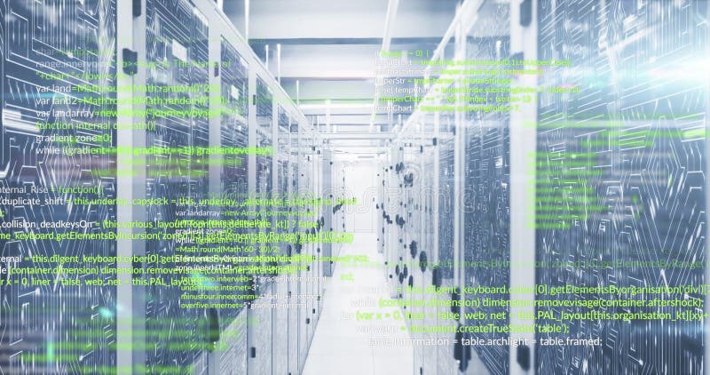 Image of Programming Languages and Illuminated Abstract Lines Moving on Data Server Systems ...