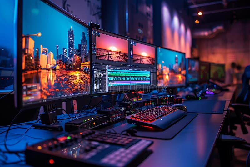 Computer Technology Boards and Components Stock Illustration ...