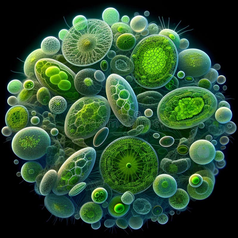 Microscopic Menace: the Hidden World of Pathogens Stock Illustration ...