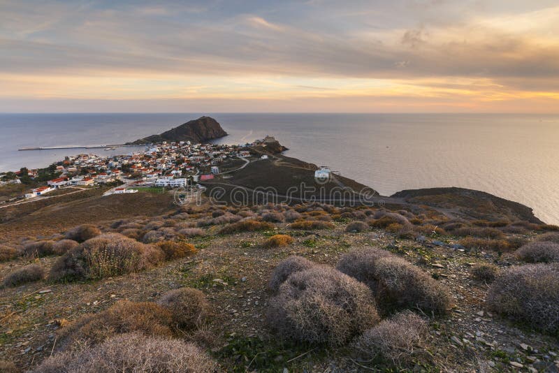 Psara island. stock image. Image of greece, island, aegean - 105310865