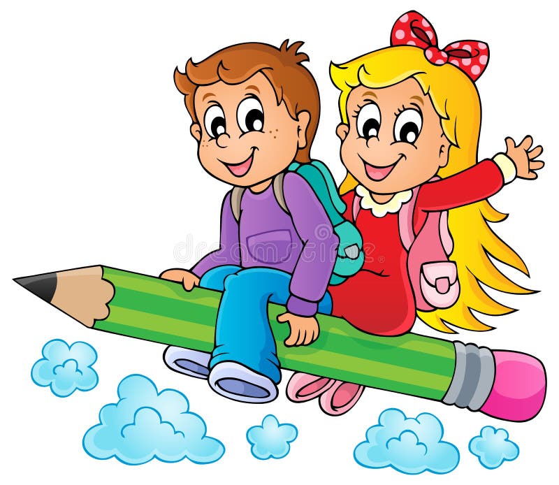 Image with pupil theme 7 stock vector. Illustration of happiness - 32588222