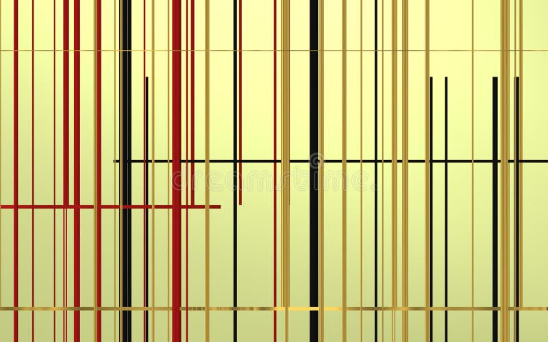 Geometric Background with Vertical Lines Over Yello Backligtht Stock ...