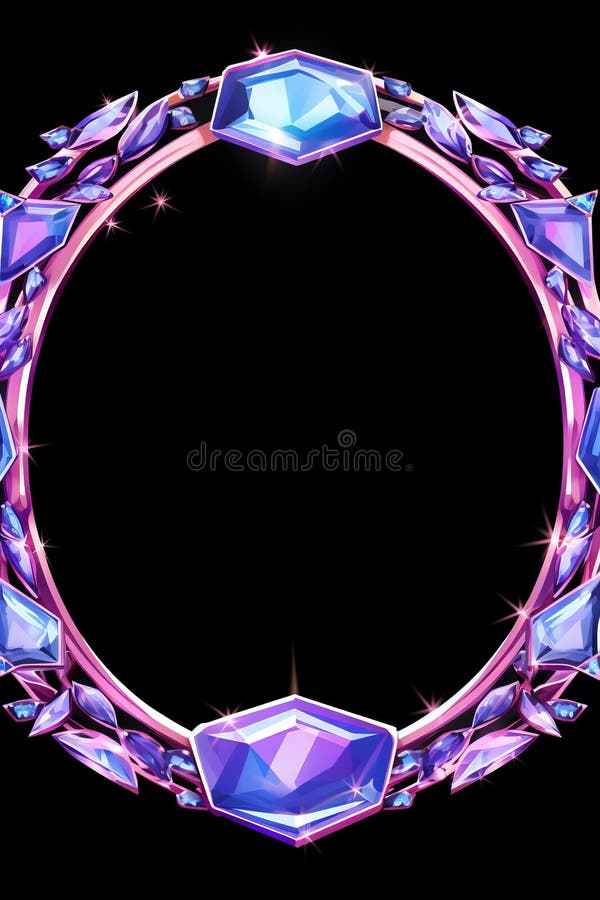 An Image of a Purple Circle with Diamonds on it Stock Image - Image of ...