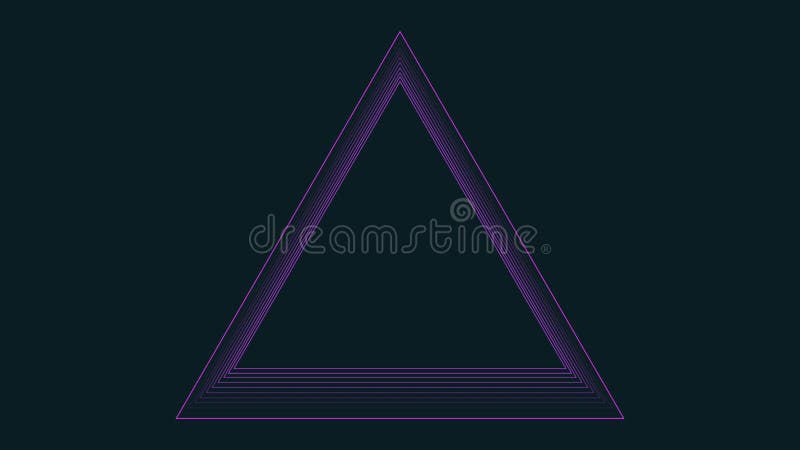 Purple Line Divides Triangle of Smaller Triangles Stock Video - Video ...