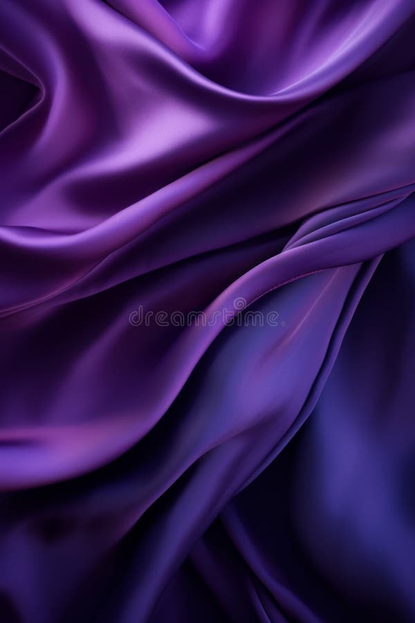 An Image of a Purple Silk Fabric Stock Illustration - Illustration of ...