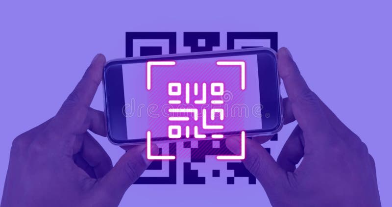 Image of Qr Code and Qr Code Scanning on Smartphone Stock Image - Image ...