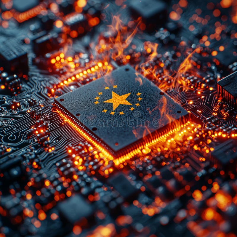 Image of the Quantum Chip CPU Computer There is a Picture of the ...