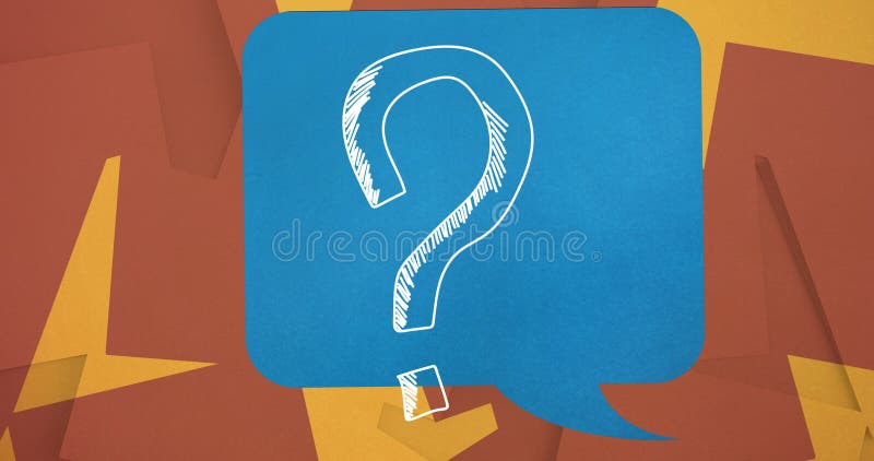 Image of Question Mark in Comic Speech Bubble Stock Illustration ...