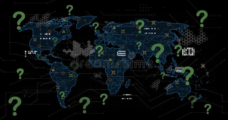 Map World Question Mark Stock Illustrations – 452 Map World Question ...