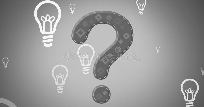 Image of Question Mark Over Lightbulbs on Grey Background Stock Photo ...