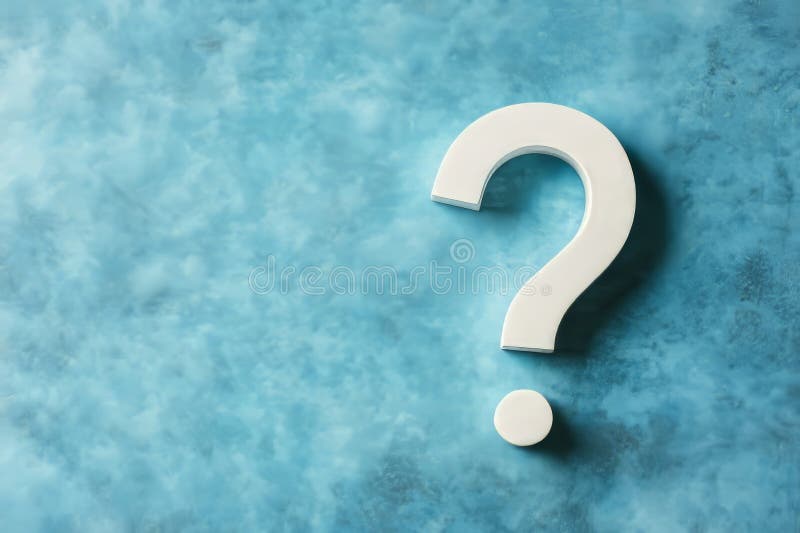 An Image of a Question Mark Set Against a Blue Backdrop Symbolizing ...