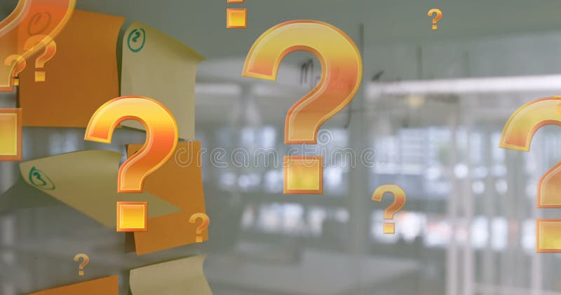 Image of Question Marks Over Memo Notes Stock Image - Image of question ...