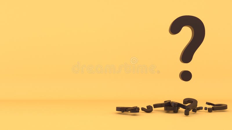 Image of Questions and Thoughts, Doubts Stock Illustration ...