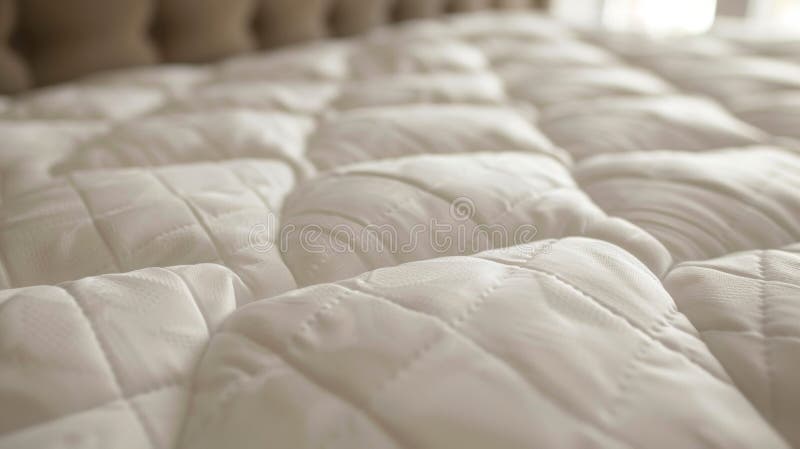 An Image of the Quilted Design of the Heated Mattress Pad Providing ...