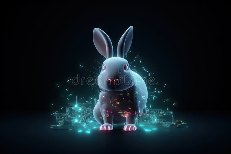 Abstract Rabbit Painting in the Style of Pablo Picasso. Animals Art ...