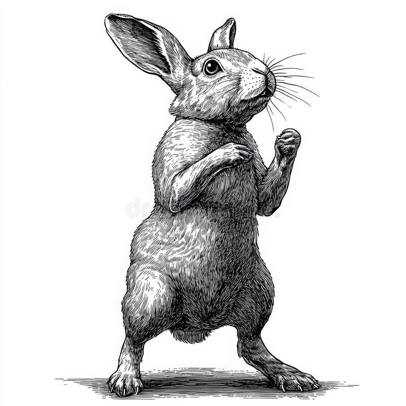 The Image of a Rabbit Wearing a Jacket and Dancing Playfully is ...
