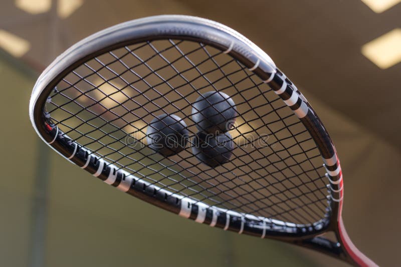 Image of Racket and Three Squash Balls. Sports Concept Stock Image ...