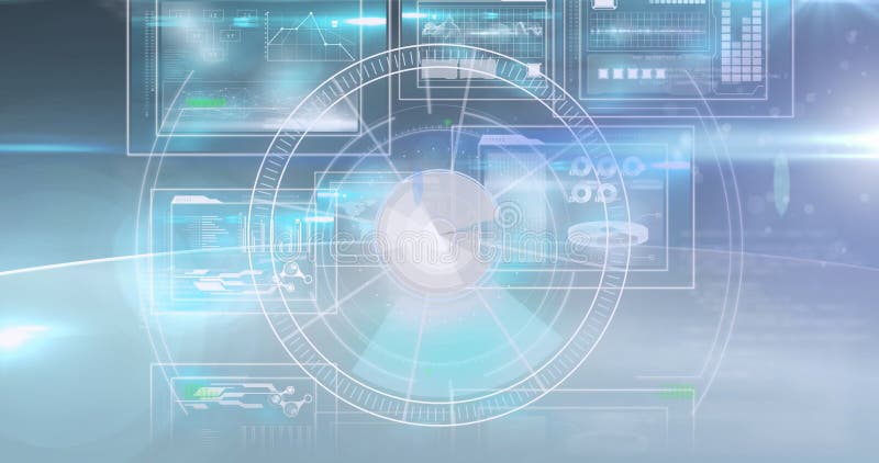 Image of Radar on Scientific Graph and Data Stock Photo - Image of ...