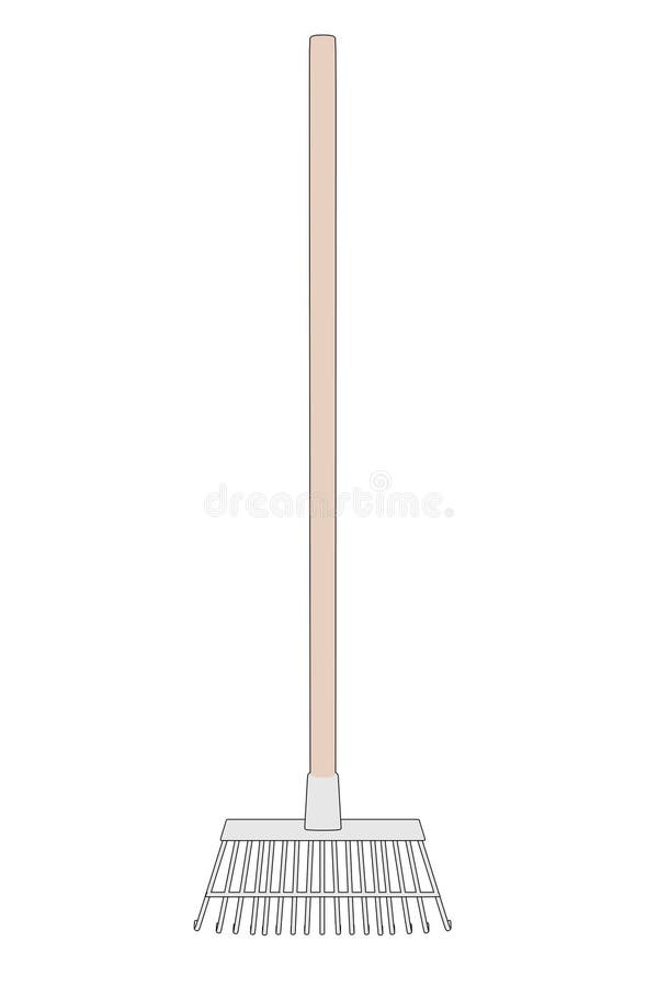 Rake tool of farm design stock vector. Illustration of clipart - 80218047