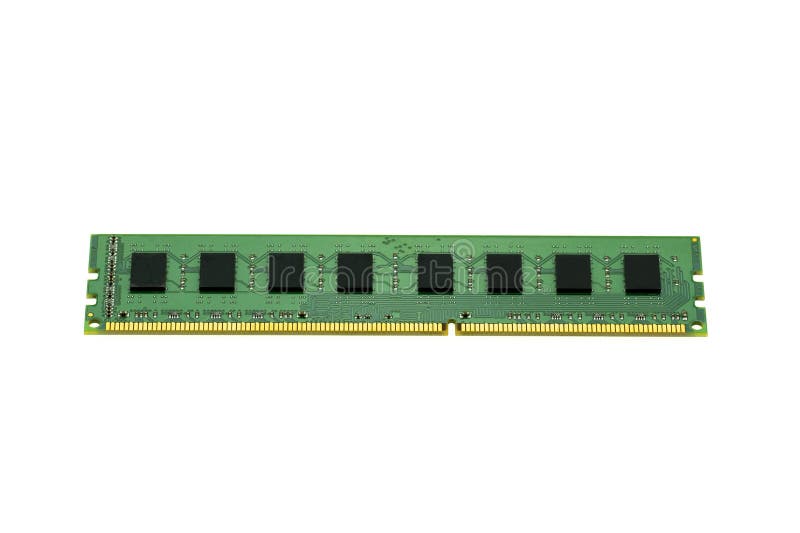 Image of a Ram Memory on a White Background. Equipment and Computer ...