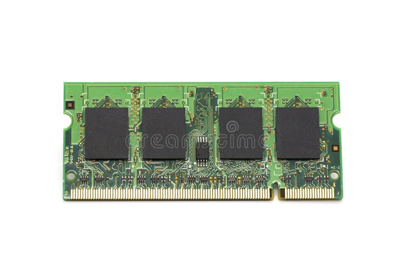 Image of a Ram Memory on a White Background. Equipment and Computer ...