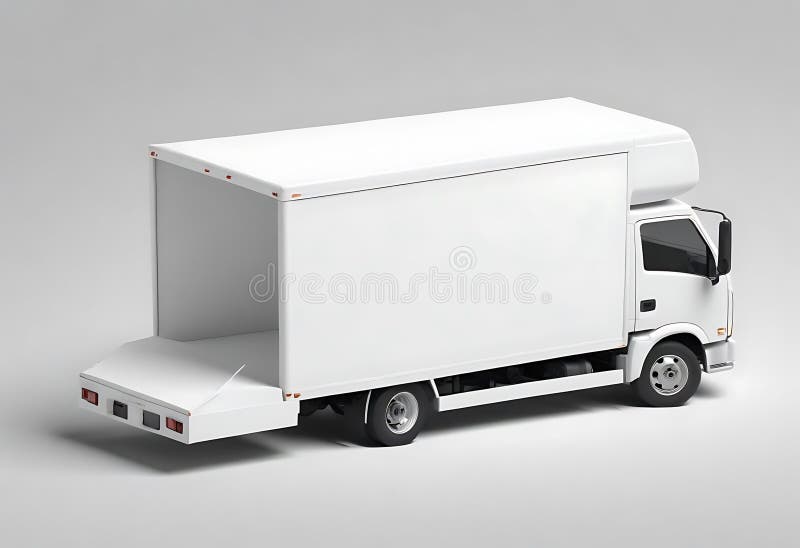 Image of Realistic Blank Truck Background Stock Illustration ...