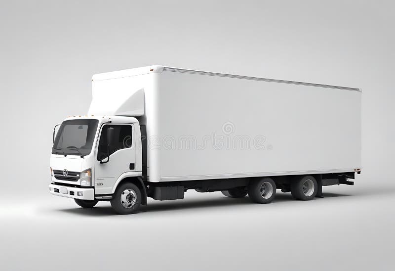 Image of Realistic Blank Truck Background Stock Illustration ...