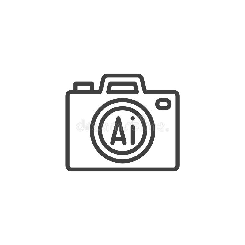 Image Recognition Line Icon Stock Vector - Illustration of pictogram ...