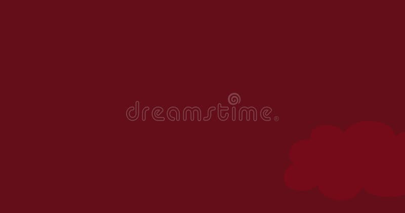 Image of Red Cloud Shape with Copy Space on Dark Red Background Stock ...