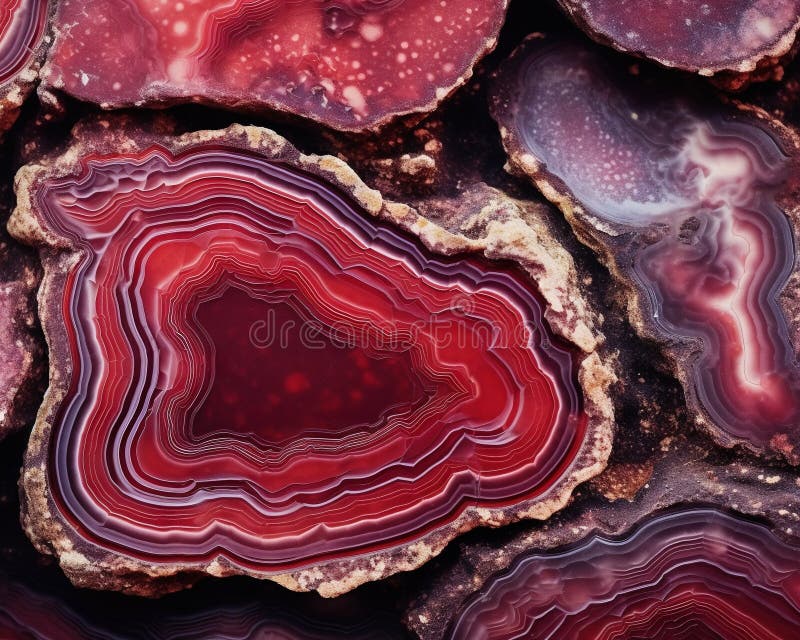 Red Geode Textures Backgrounds are Gemstone Cross Section Cross Section ...