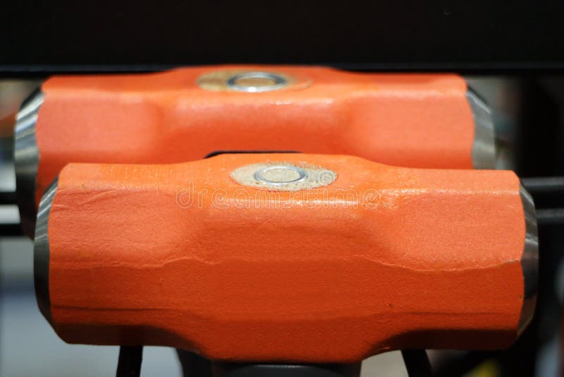 Image of a Red Hammer. Red Sledgehammer Stock Photo - Image of efrac12 ...