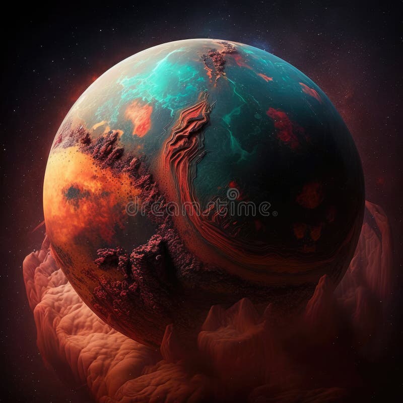 Image of the Red Planet, Mars, Distinctive in the Solar System by the ...